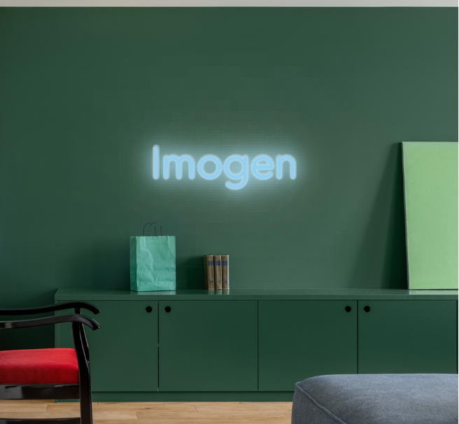 CUSTOM SIGN: Imogen – Electric Confetti