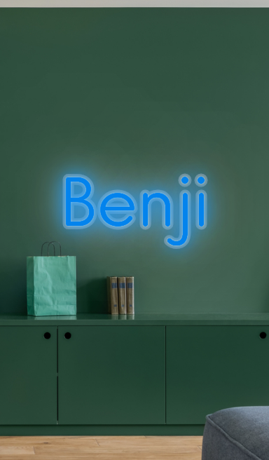 CUSTOM SIGN: Benji – Electric Confetti