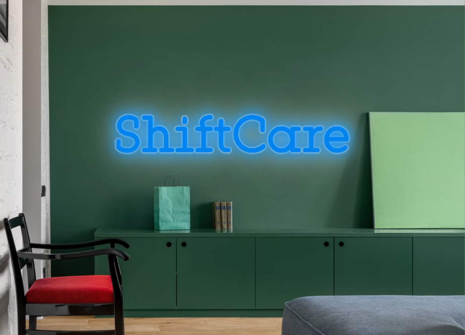 CUSTOM SIGN: ShiftCare – Electric Confetti